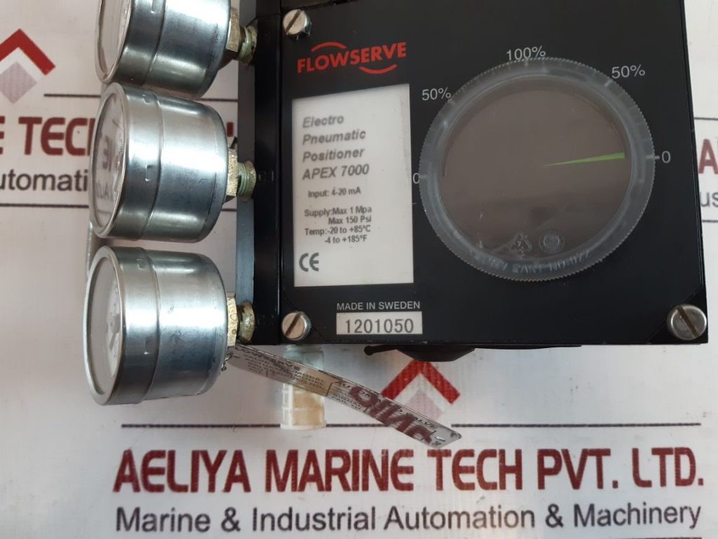 FLOWSERVE APEX 7000 ELECTRO PNEUMATIC POSITIONER 022 - Aeliya Marine
