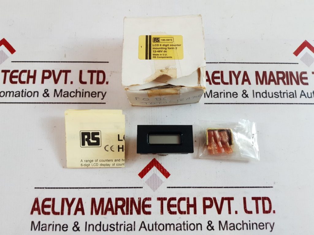 RS COMPONENTS 185-5974 LCD 6 DIGIT COUNTER MOUNTING - Aeliya Marine