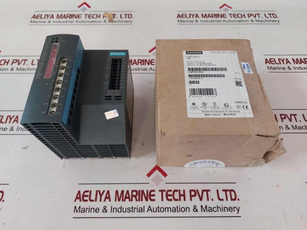 SIEMENS 6EP1 931-2FC21 DC-USV-MODUL 40 POWER SUPPLY - Aeliya Marine