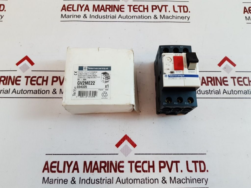 TELEMECANIQUE / SCHNEIDER ELECTRIC GV2ME22/20-25A MOTOR CIRCUIT BREAKER ...
