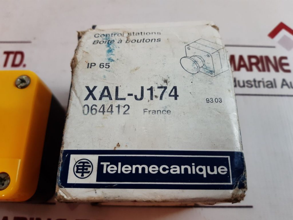 TELEMECANIQUE XAL-J174 CONTROL STATION WITH EMERGENCY STOP PUSH BUTTON ...