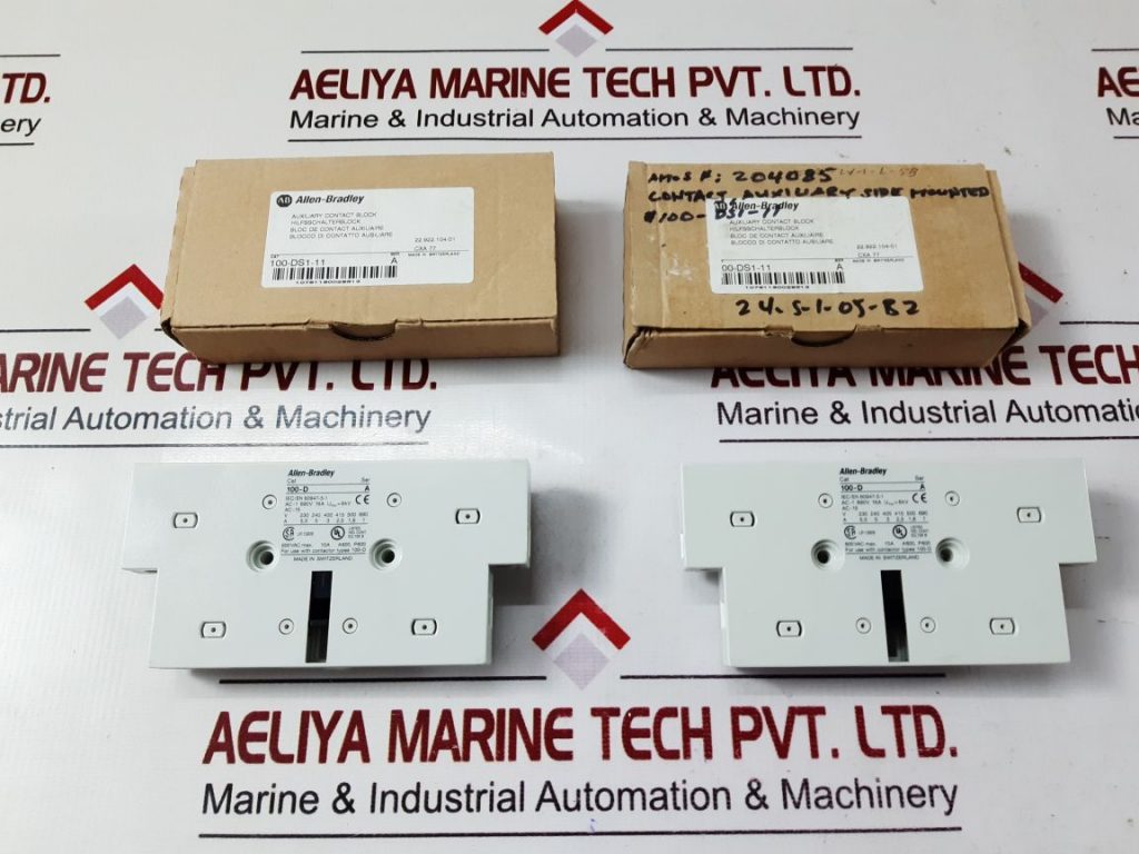 ALLEN-BRADLEY 100-D AUXILIARY CONTACT BLOCK SER A - Aeliya Marine