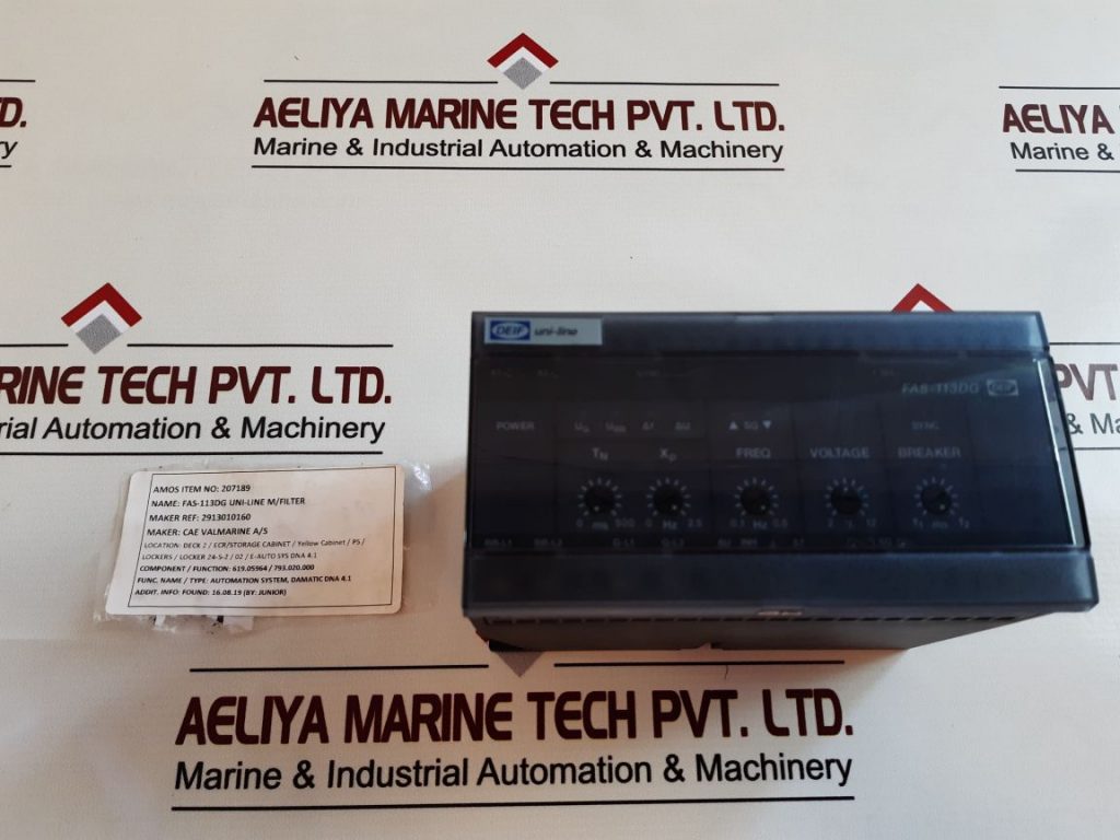 DEIF UNI-LINE FAS-113DG SYNCHRONIZE CONTROLLER 450V - Aeliya Marine