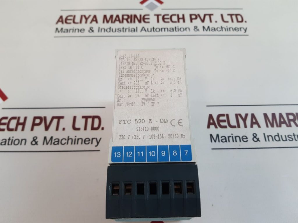 ENDRESS+HAUSER FTC 520 Z LEVEL LIMIT SWITCH - Aeliya Marine