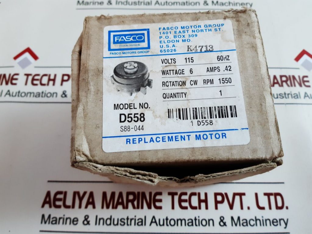 FASCO D558 ELECTRIC MOTOR 115V - Aeliya Marine