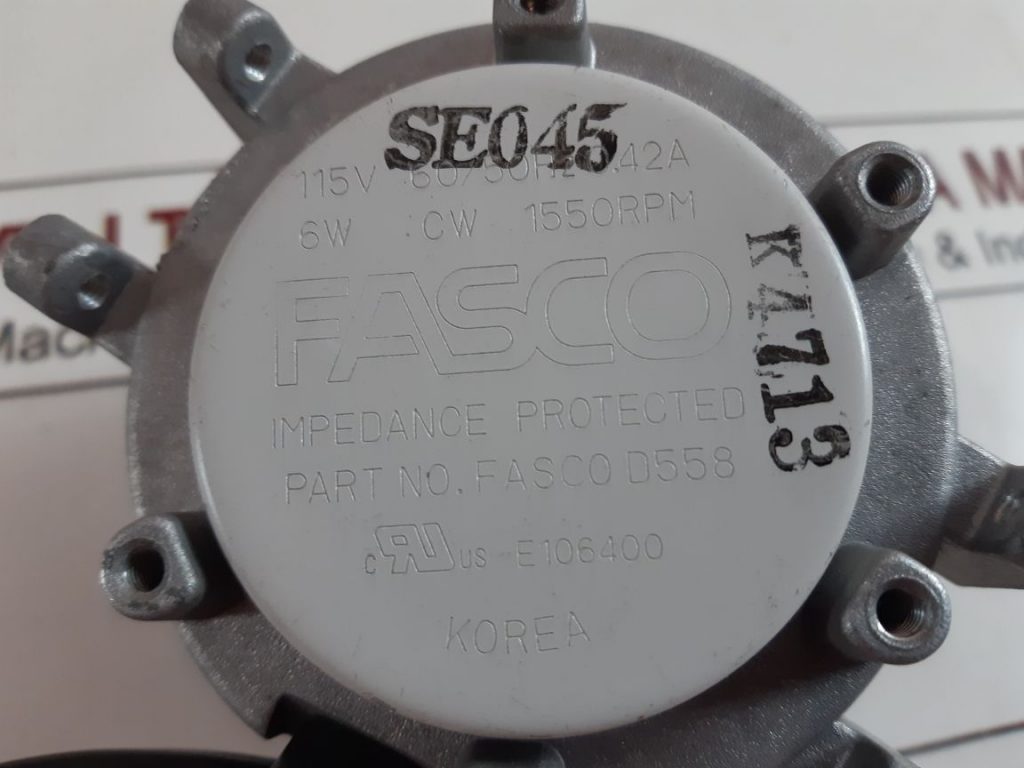 FASCO D558 ELECTRIC MOTOR 115V - Aeliya Marine