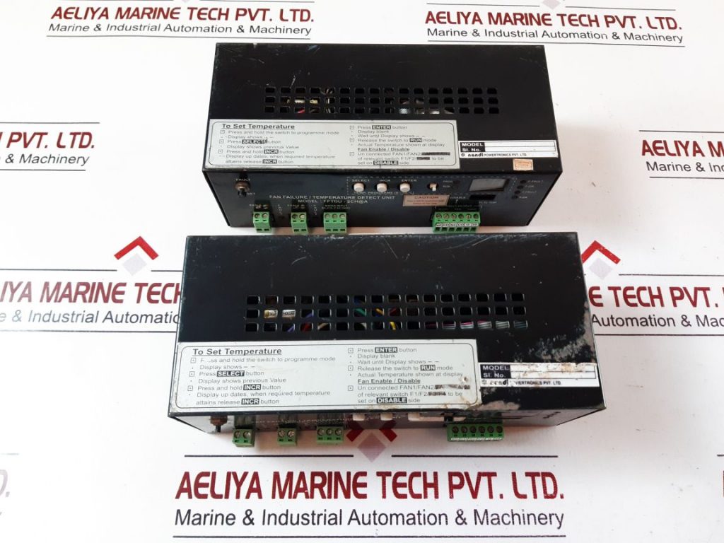 NANDI POWERTRONICS FFTDU-2CH@A FAN FAILURE/ TEMPERATURE DETECT UNIT ...