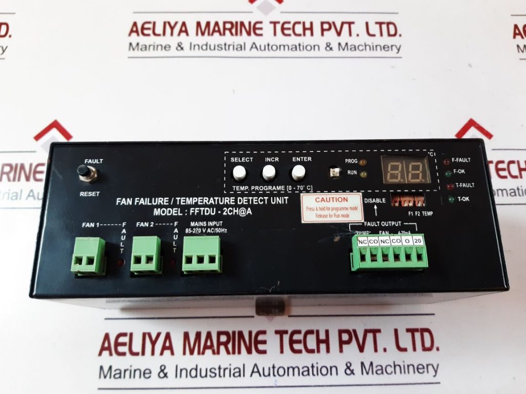 NANDI POWERTRONICS FFTDU-2CH@A FAN FAILURE/ TEMPERATURE DETECT UNIT ...
