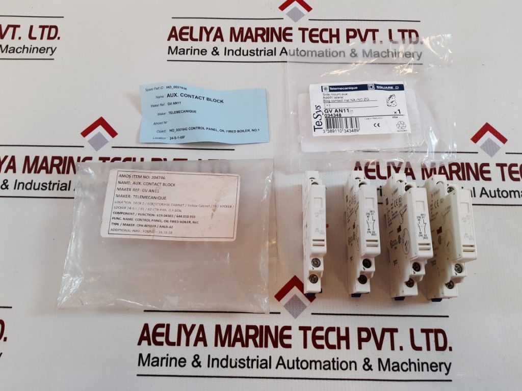 SCHNEIDER ELECTRIC TELEMECANIQUE SQUARE D GVAN11 AUXILIARY CONTACT ...