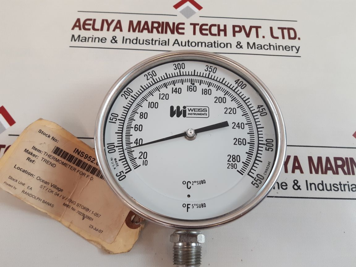 WEISS INSTRUMENTS CR5034E THERMOMETER - Aeliya Marine