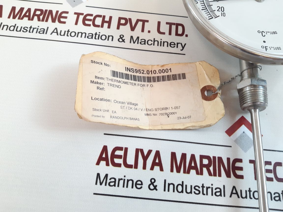 WEISS INSTRUMENTS CR5034E THERMOMETER - Aeliya Marine