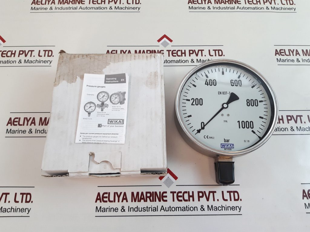WIKA EN837-1 PRESSURE GAUGE 0-1000 BAR - Aeliya Marine