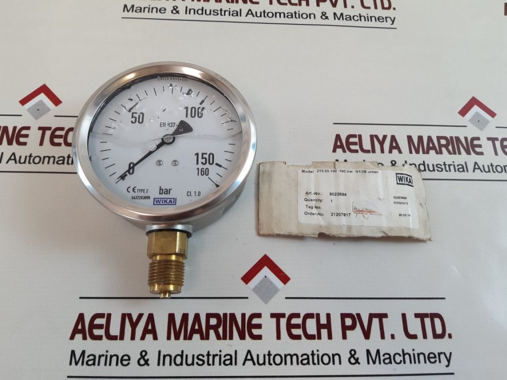 WIKA EN 837-1 PRESSURE GAUGE 0 TO 160 BAR - Aeliya Marine
