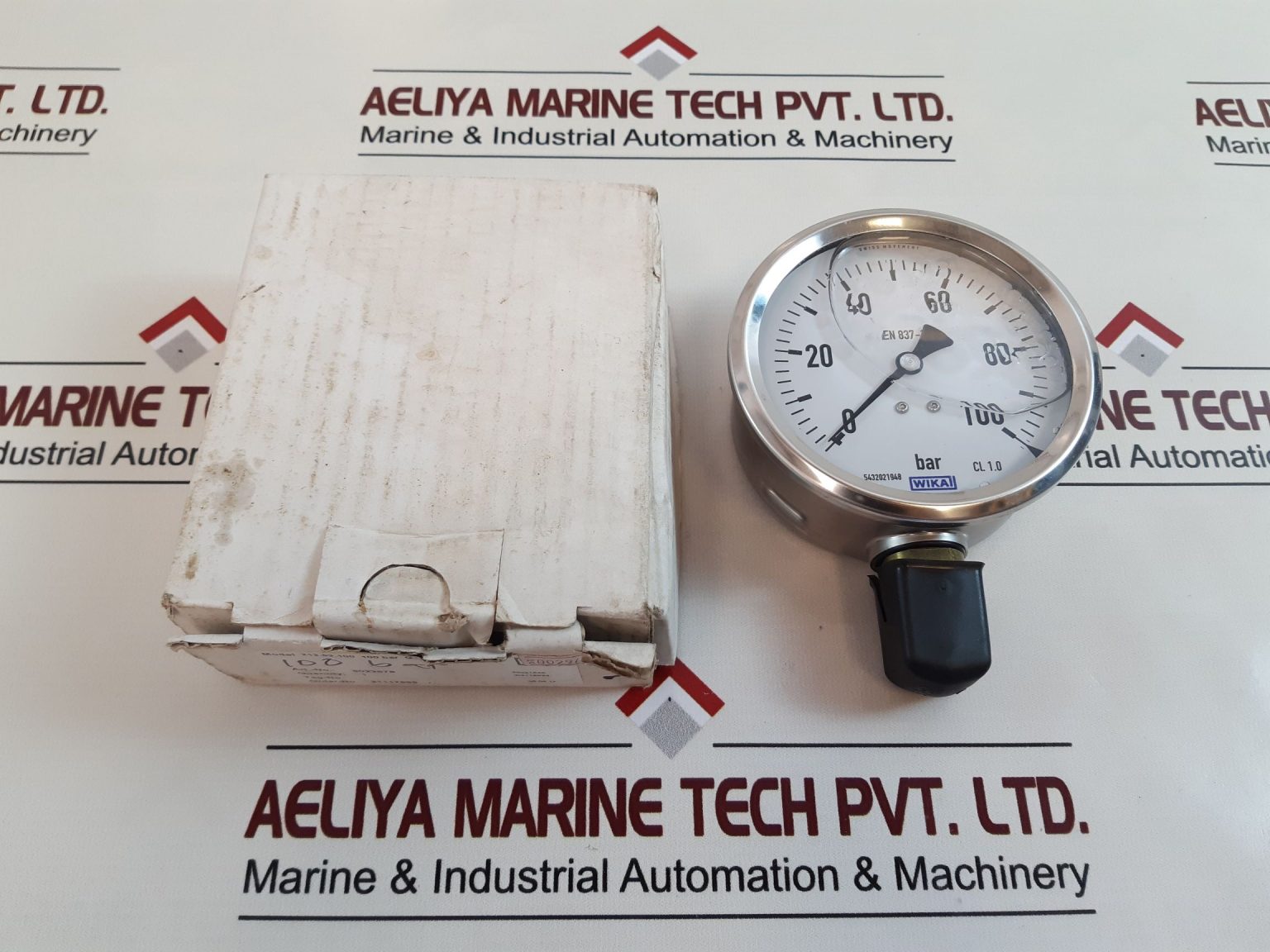 WIKA EN837-1 PRESSURE GAUGE 0-100 BAR - Aeliya Marine