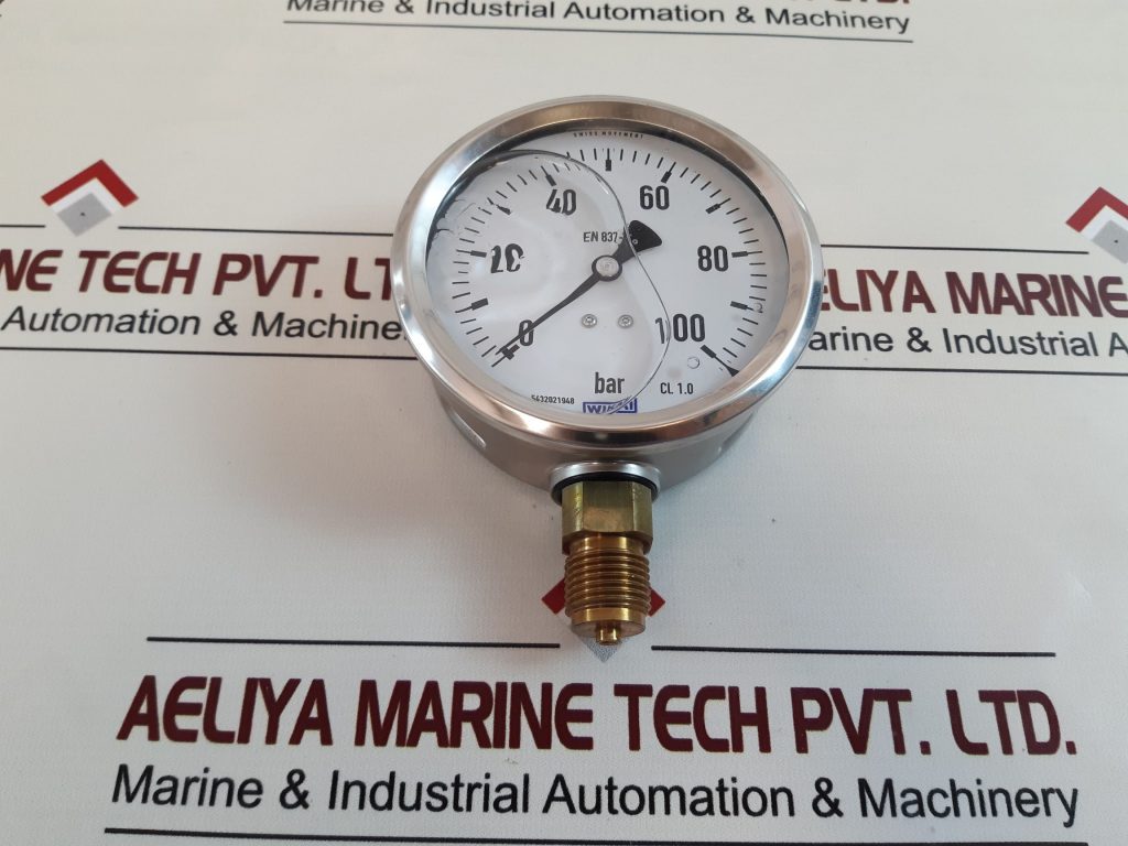 WIKA EN837-1 PRESSURE GAUGE 0-100 BAR - Aeliya Marine