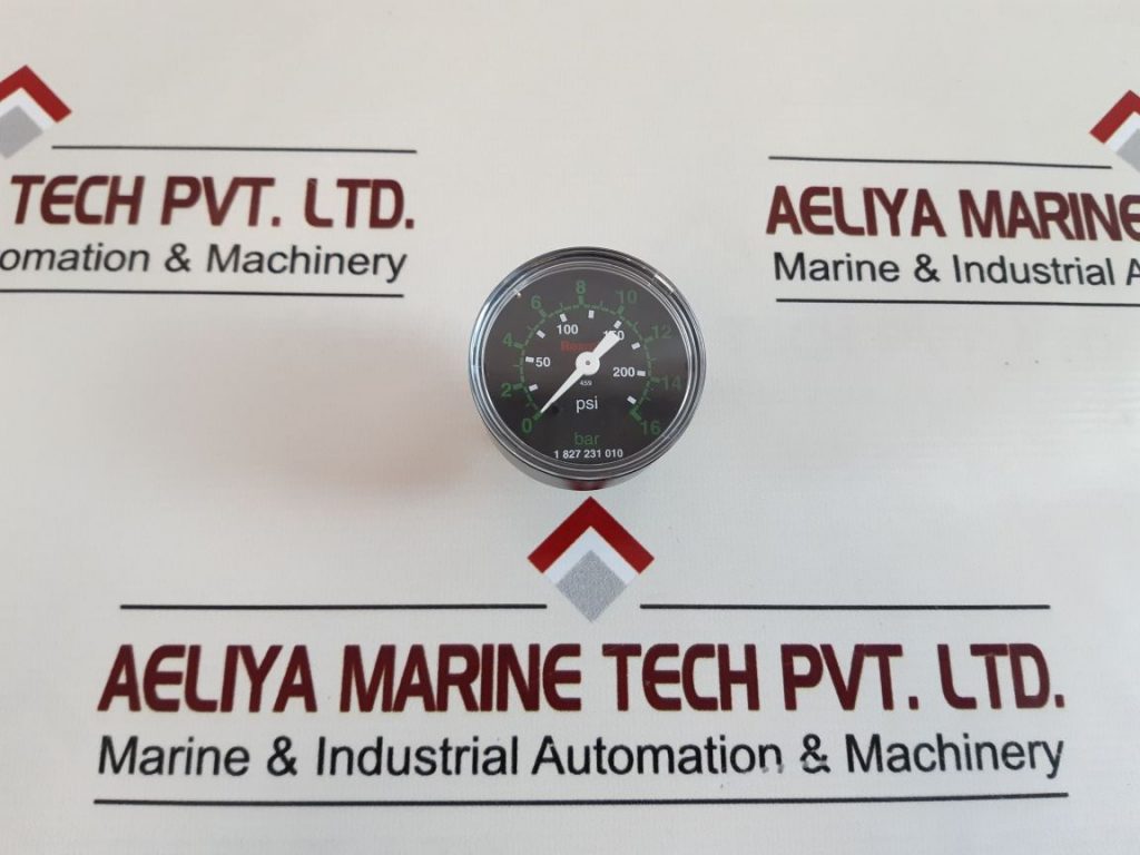 REXROTH 1 827 231 010 PRESSURE GAUGE MANOMETER - Aeliya Marine
