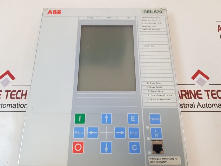 ABB REL670 LINE DISTANCE PROTECTION - Aeliya Marine