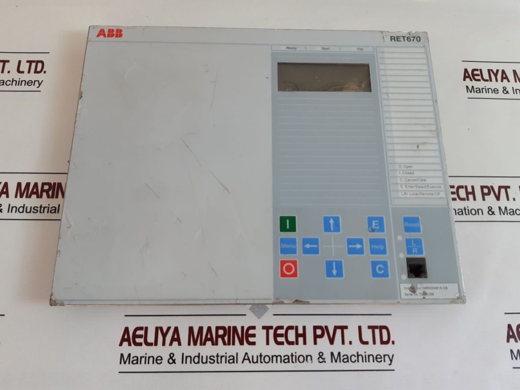 ABB RET670 TRANSFORMER PROTECTION - Aeliya Marine
