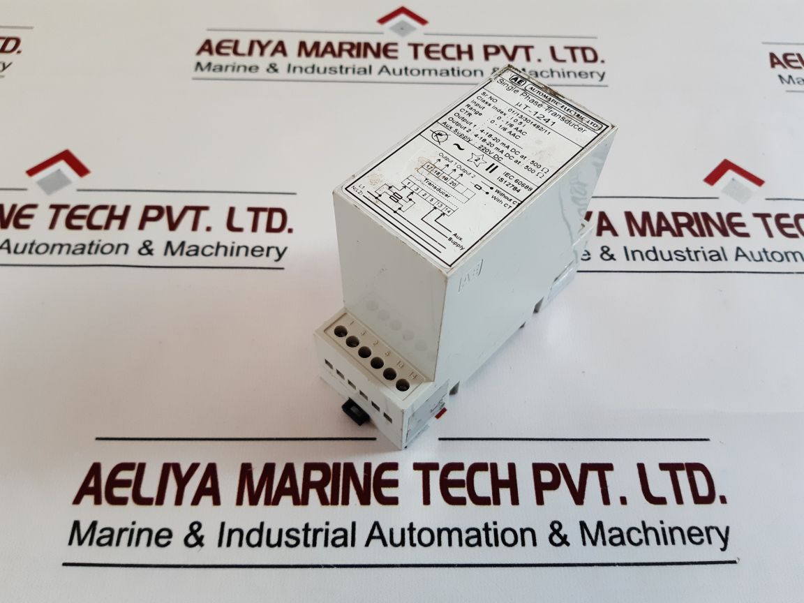 AUTOMATIC ELECTRIC µT-1241 SINGLE PHASE TRANSDUCER 220VDC - Aeliya Marine