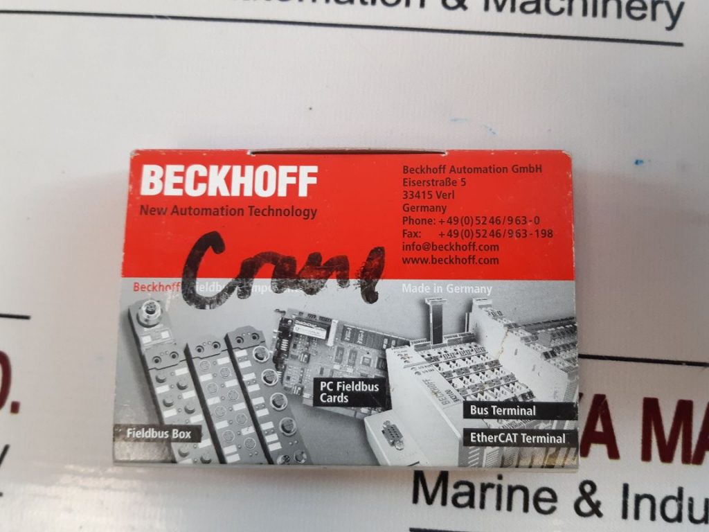 BECKHOFF EL2535 PWM CURRENT TERMINAL - Aeliya Marine