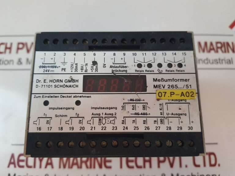 DR.E.HORN MEV 265.../51 TRANSMITTER - Aeliya Marine