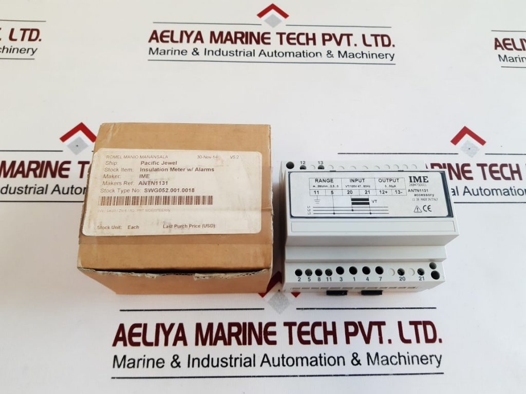 IME ANTN1131 INSULATION METER W/ALARMS - Aeliya Marine