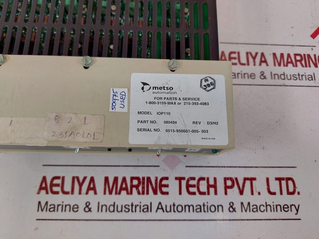 METSO AUTOMATION IOP110 ANALOG OUTPUT MODULE - Aeliya Marine