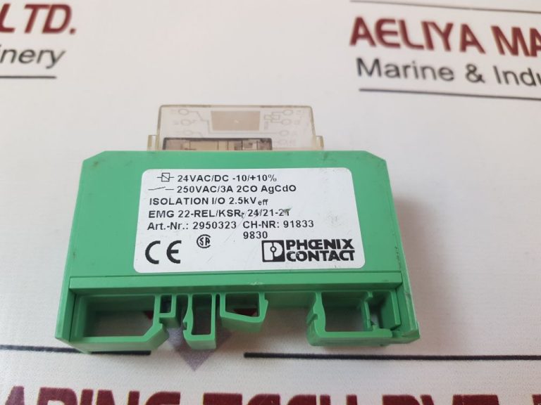 PHOENIX CONTACT EMG 22-REL/KSR-24/21-21 RELAY MODULE - Aeliya Marine