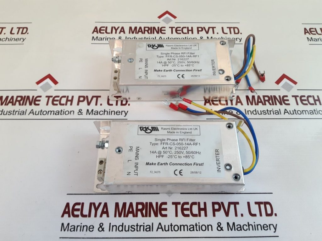 RASMI ELECTRONICS FFR-CS-050-14A-RF1 SINGLE PHASE RFI FILTER - Aeliya ...