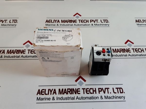 SIEMENS 3UA50 00-1G THERMAL OVERLOAD RELAY - Aeliya Marine