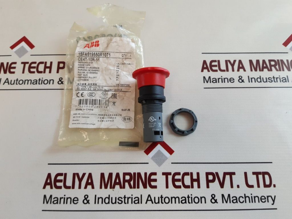 Abb Ce4t-10r-11 Emergency Stop Push Button - Aeliya Marine