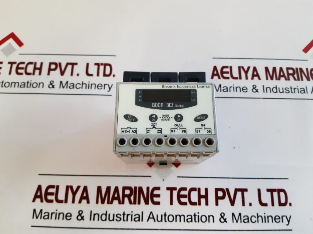 BHARTIA INDUSTRIES BOCR-3EZ-110A ELECTRONIC OVERCURRENT RELAY - Aeliya ...