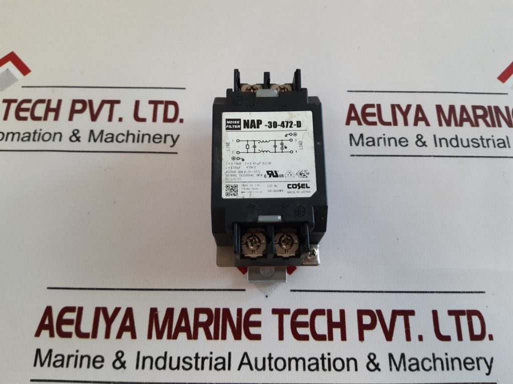 COSEL NAP-30-472-D NOISE FILTER - Aeliya Marine