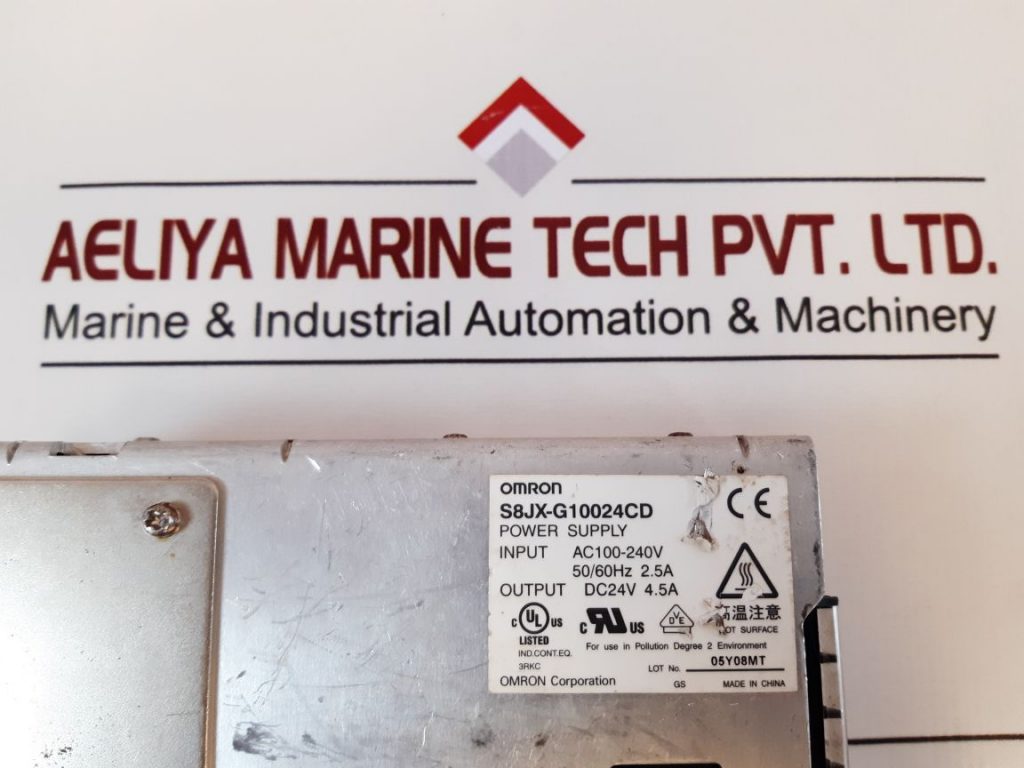 OMRON S8JX-G10024CD POWER SUPPLY - Aeliya Marine