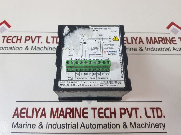 PROK DV’S MPEL 02 EARTH LEAKAGE RELAY - Aeliya Marine