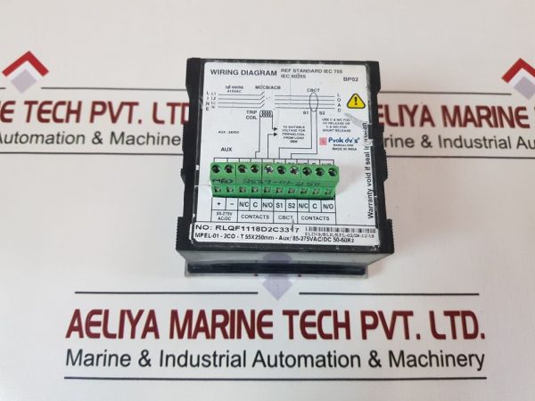 Prok Dv’s Mpel 01 Earth Leakage Relay 24vdc - Aeliya Marine