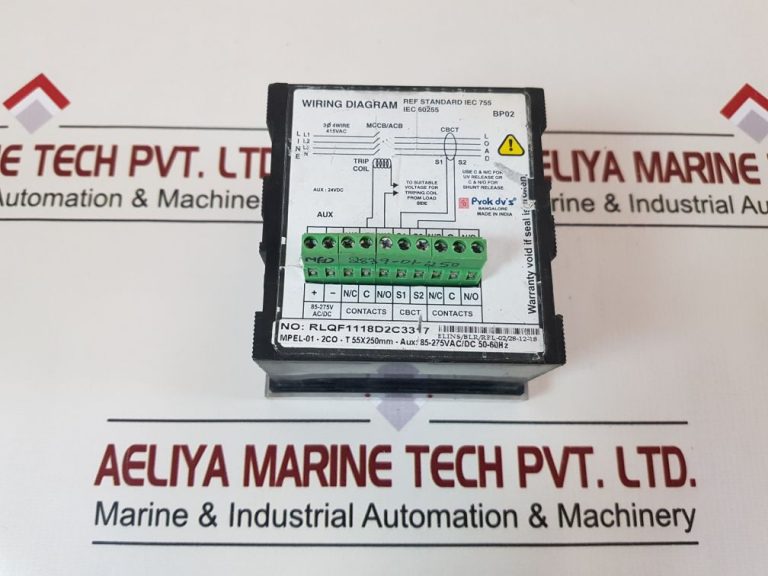 Prok Dv’s Mpel 01 Earth Leakage Relay 24vdc - Aeliya Marine