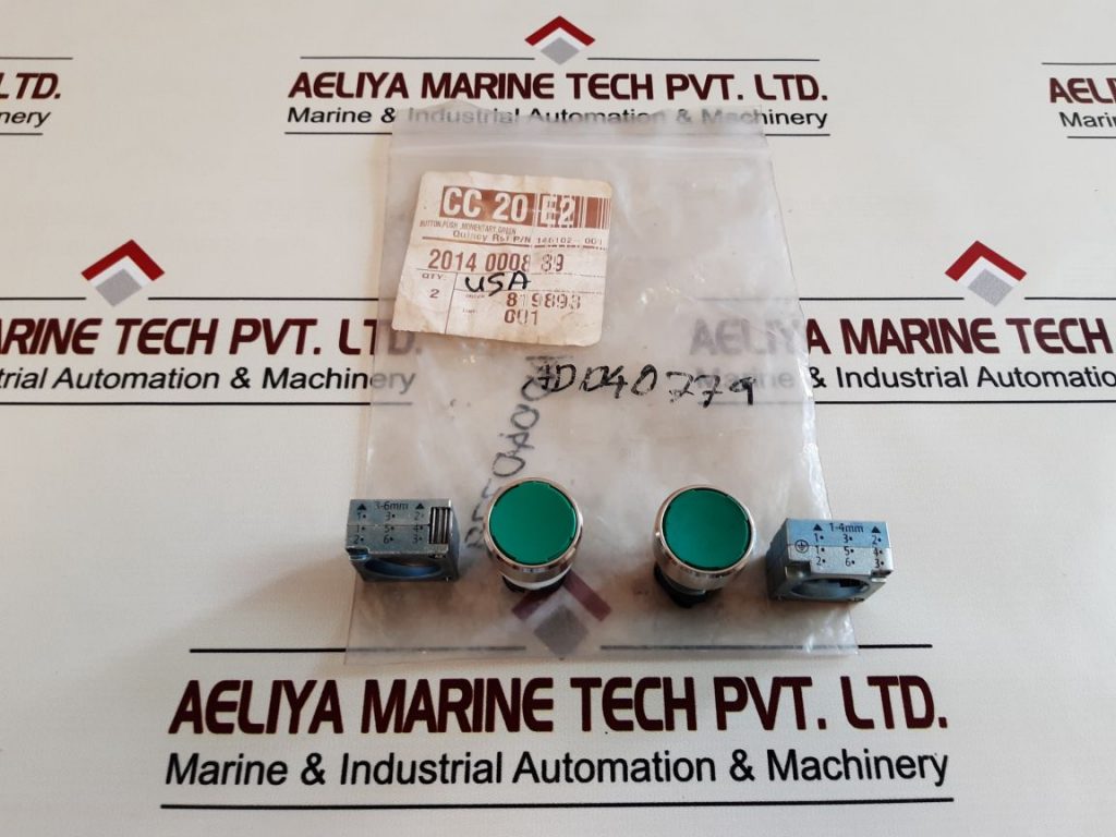 Quincy 146102-001 Momentary Green Push Button - Aeliya Marine