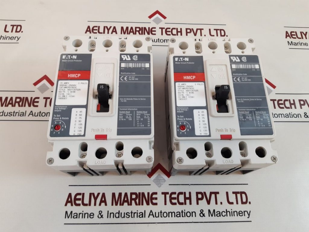 Eaton Hmcp015e0c Motor Circuit Protector Circuit Breaker - Aeliya Marine