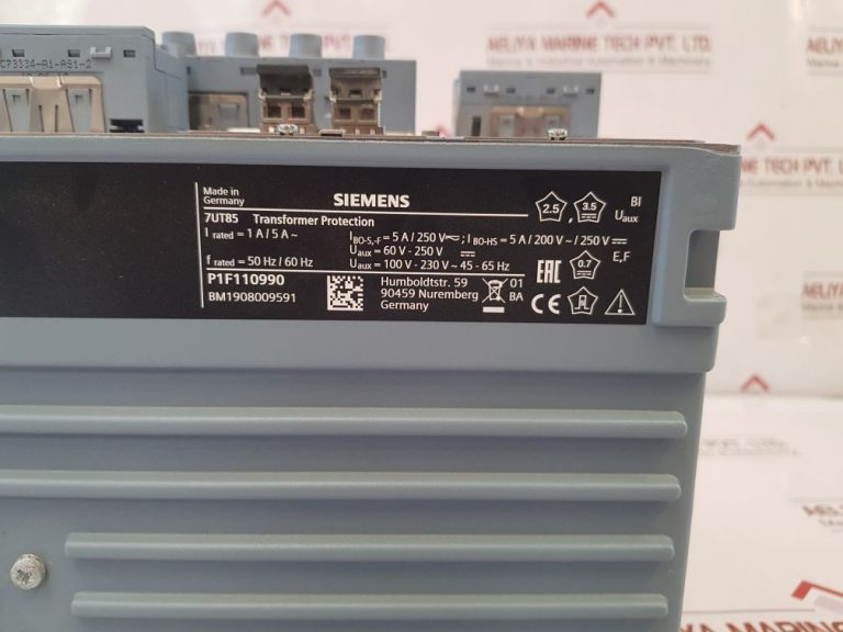 Siemens Siprotec 7ut85 Relay - Aeliya Marine
