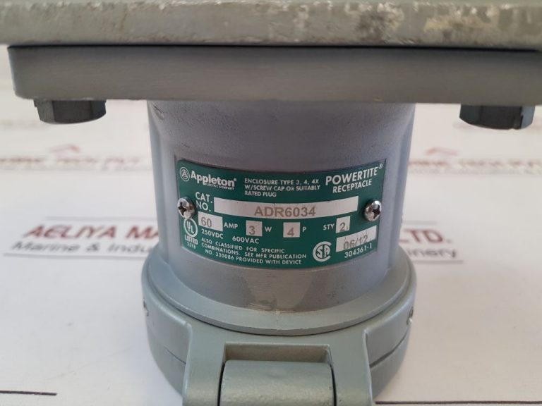 Appleton Adr6034 Powertite Receptacle 250vdc - Aeliya Marine