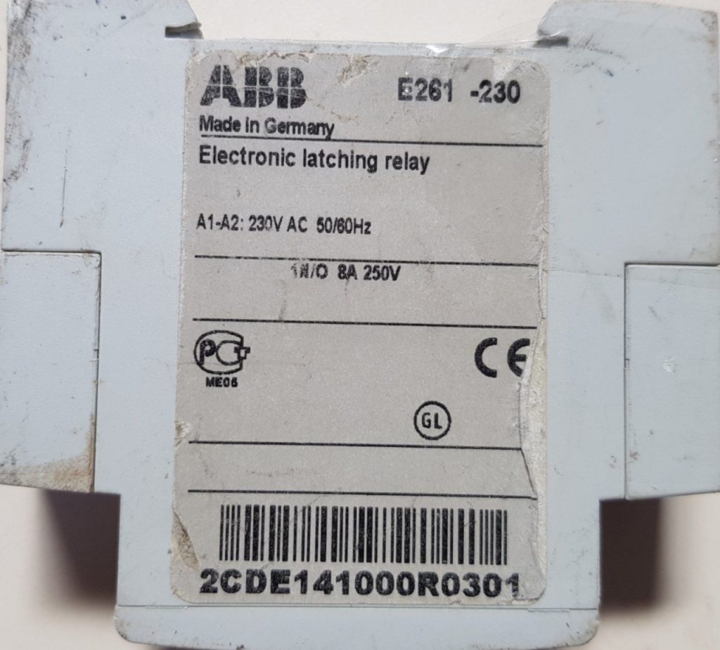 Abb E 261 Latching Relay - Aeliya Marine