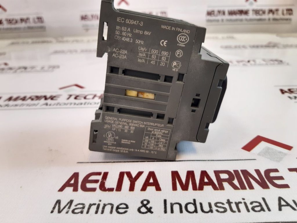 Abb Ot63f3 Switch Disconnector 63a – Aeliya Marine Tech