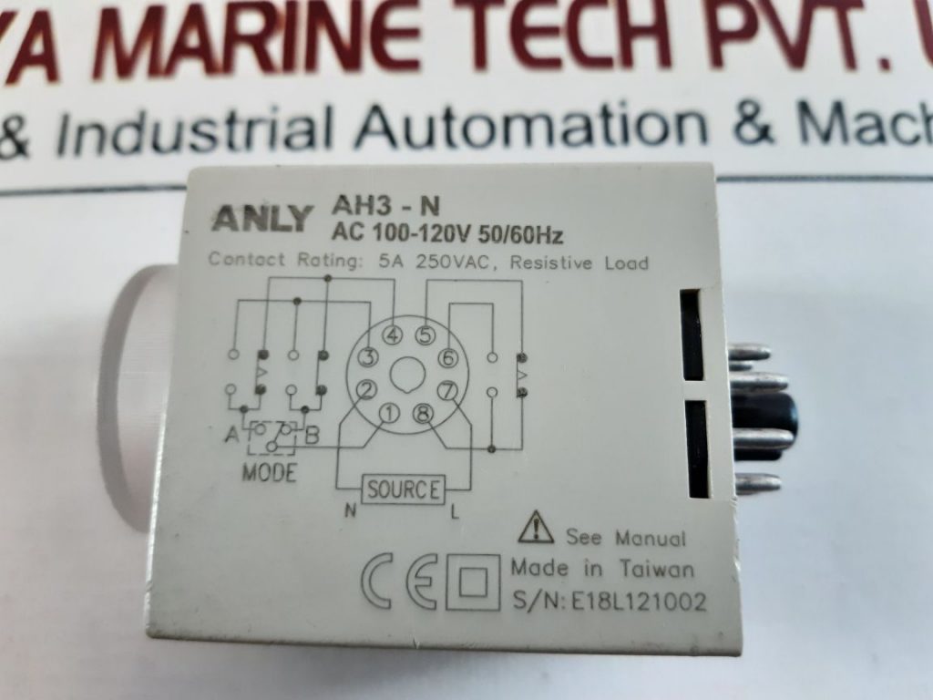 Anly Ah3-nb Multi Range Timer Relay 0 To 3.0 - Aeliya Marine