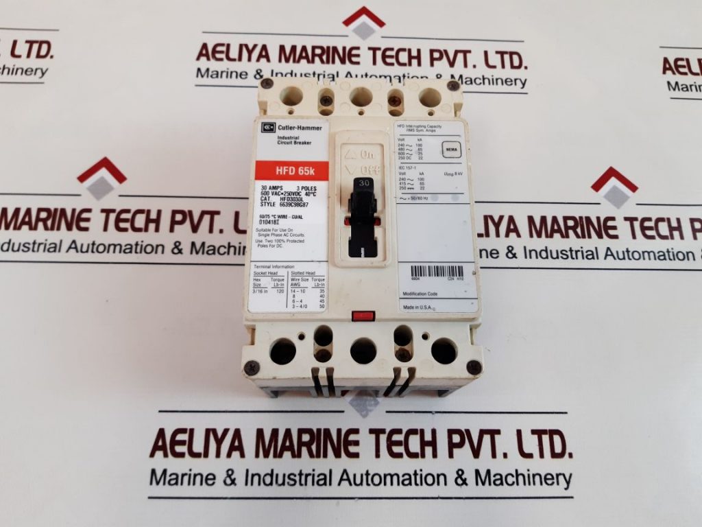 Cutler-hammer Hfd3030l Circuit Breaker - Aeliya Marine
