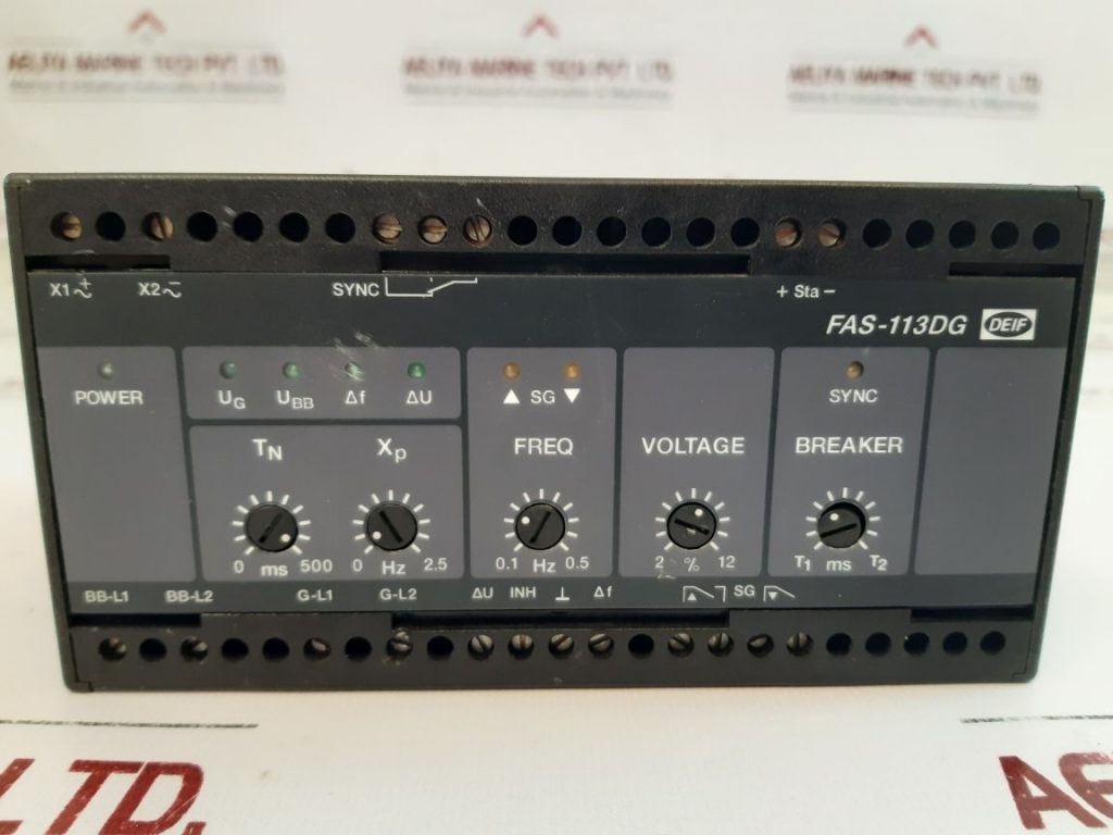 Deif Fas-113dg Synchroniser Controller 110vdc - Aeliya Marine