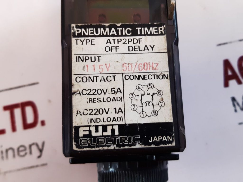 Fuji Electric Atp2pdf Pneumatic Timer 60sec - Aeliya Marine