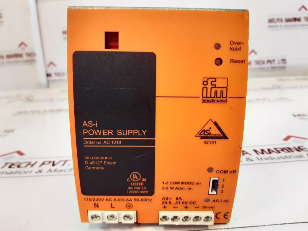 Ifm As-i Ac1218 Power Supply - Aeliya Marine