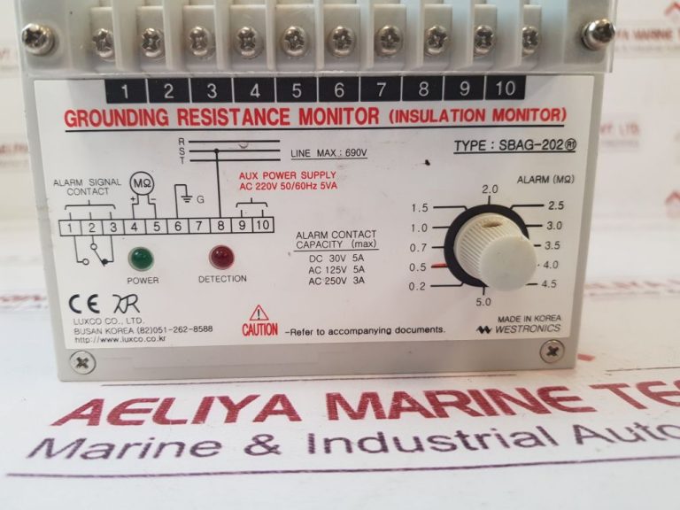 Luxco Sbag-202 Grounding Resistance Monitor 690v - Aeliya Marine