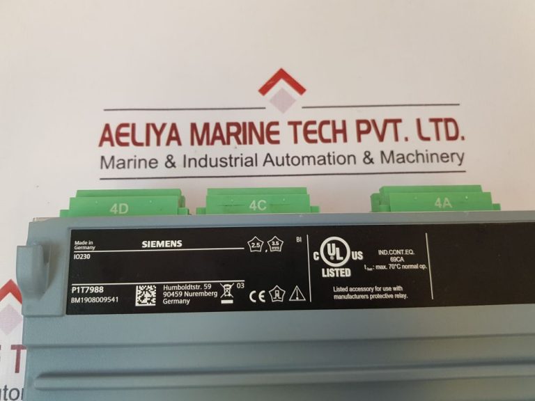 Siemens Siprotec 7sj85 Overcurrent Protection - Aeliya Marine